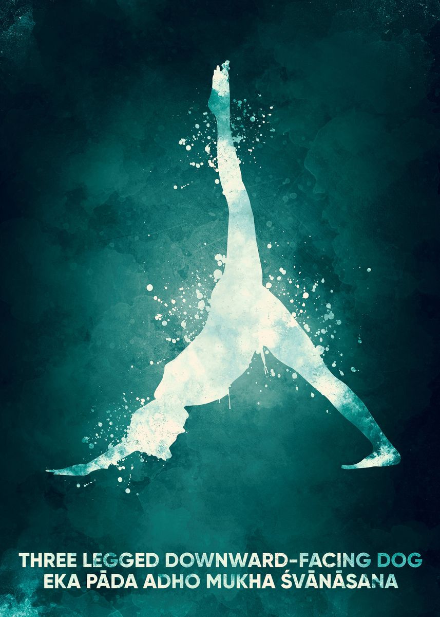 'yoga meditate' Poster by SplashDesign | Displate
