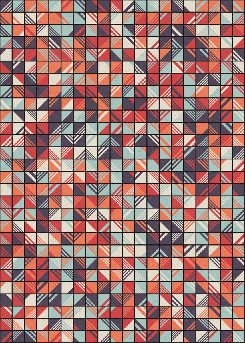 'Geometric Pattern' Poster, picture, metal print, paint by Iurii ...