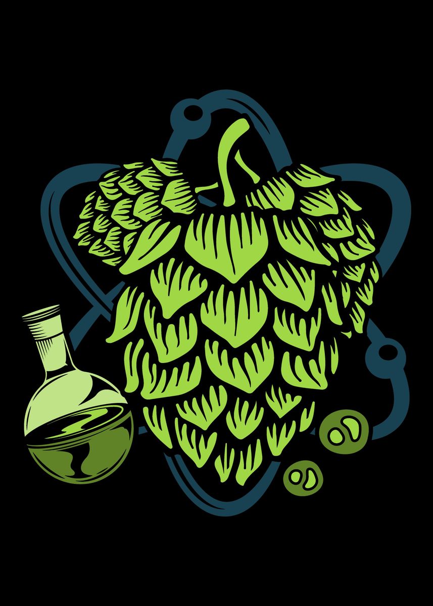 'Home Brewing Craft Beer' Poster, picture, metal print, paint by ...