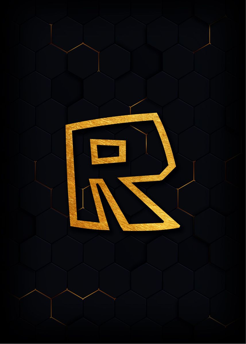 'Gold Roblox' Poster, picture, metal print, paint by Nolan Mccroskey ...