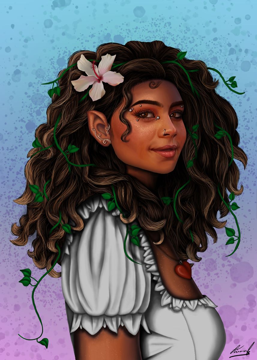 'Pixie Portrait of Taylor 2' Poster by Kiran Klare | Displate