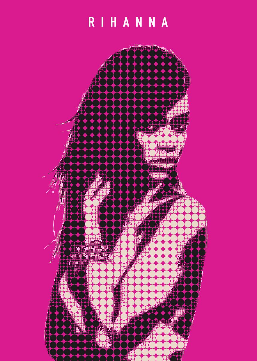 'Rihanna' Poster, picture, metal print, paint by Bestselling Music ...
