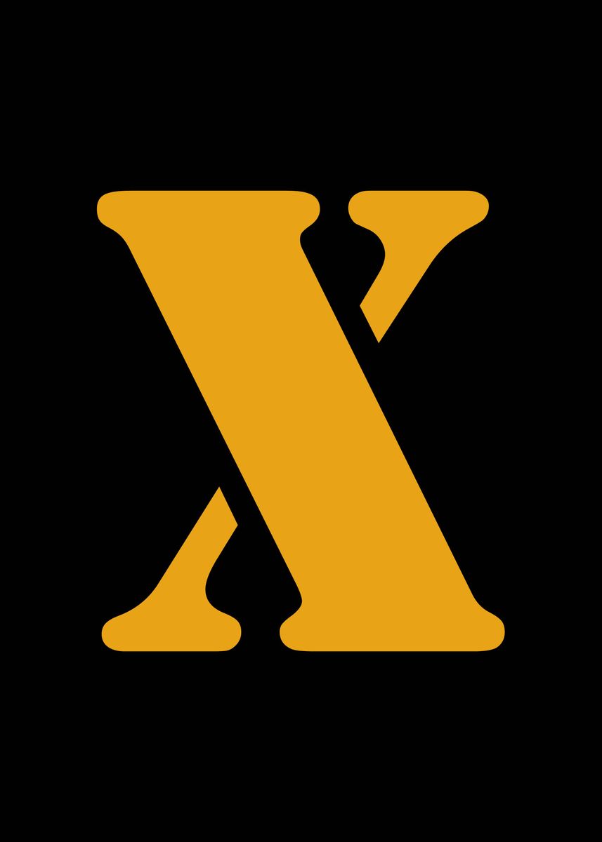 'x poster' Poster by Coffee Design | Displate