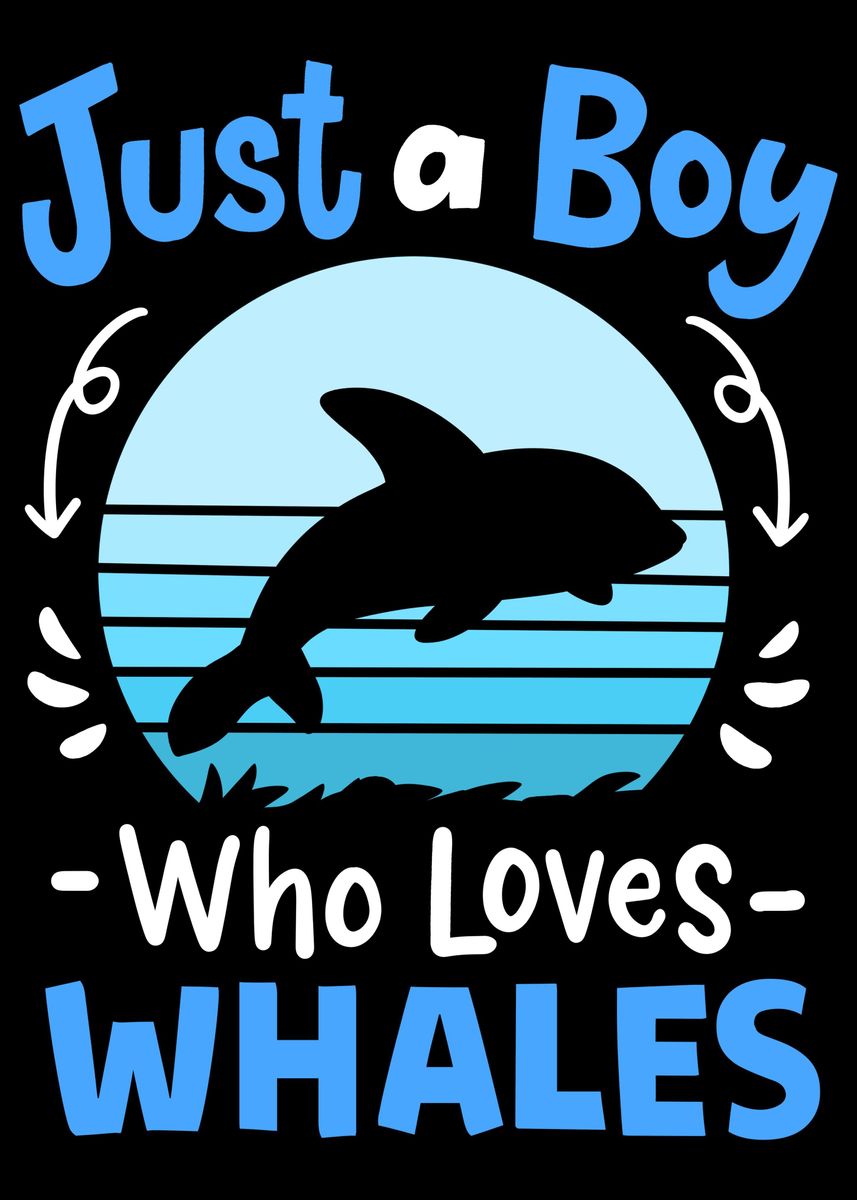 'Whales Whale Lover Retro' Poster by BLVCKPLATE | Displate