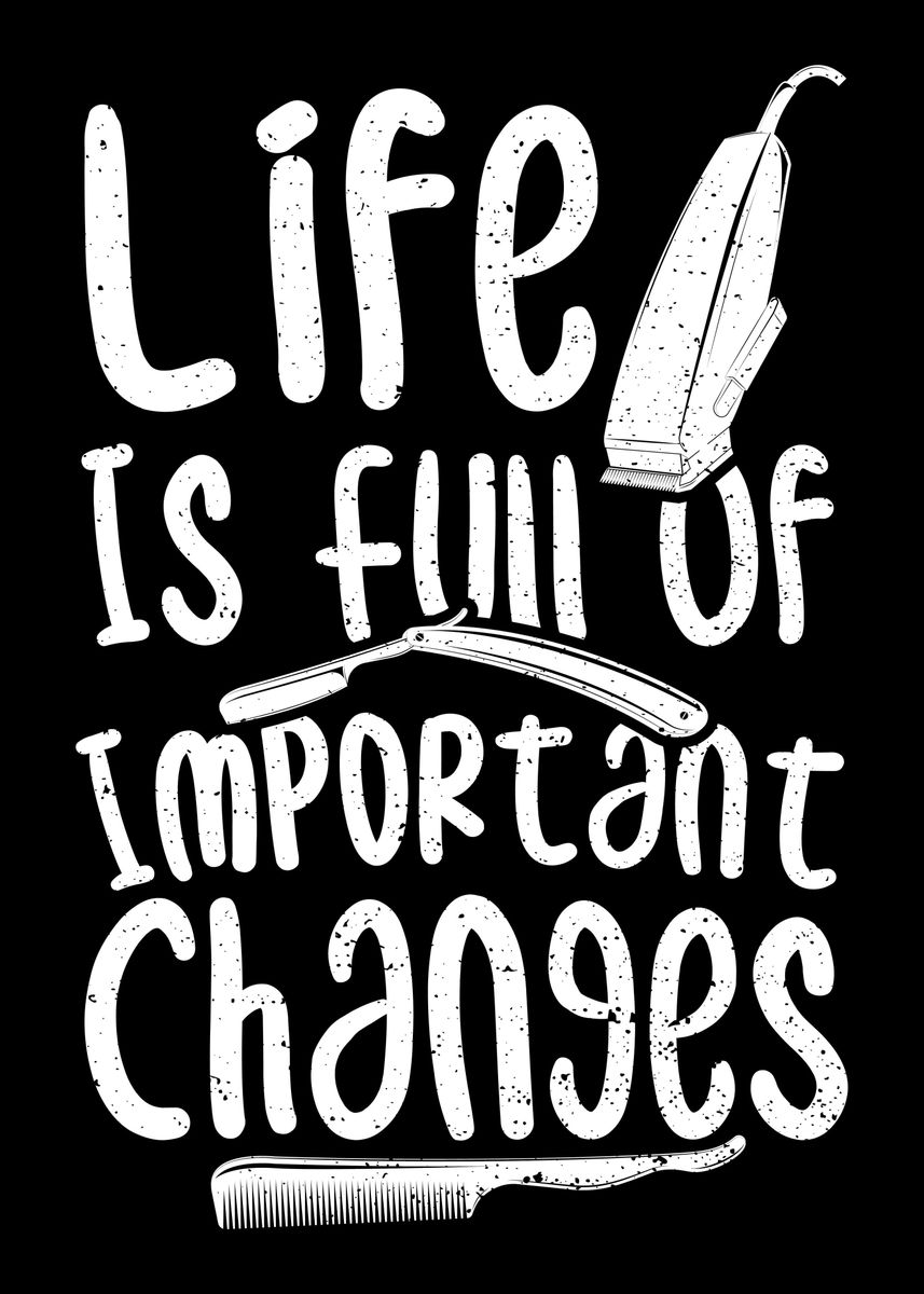 'Life Is Full Of Important ' Poster, picture, metal print, paint by ...
