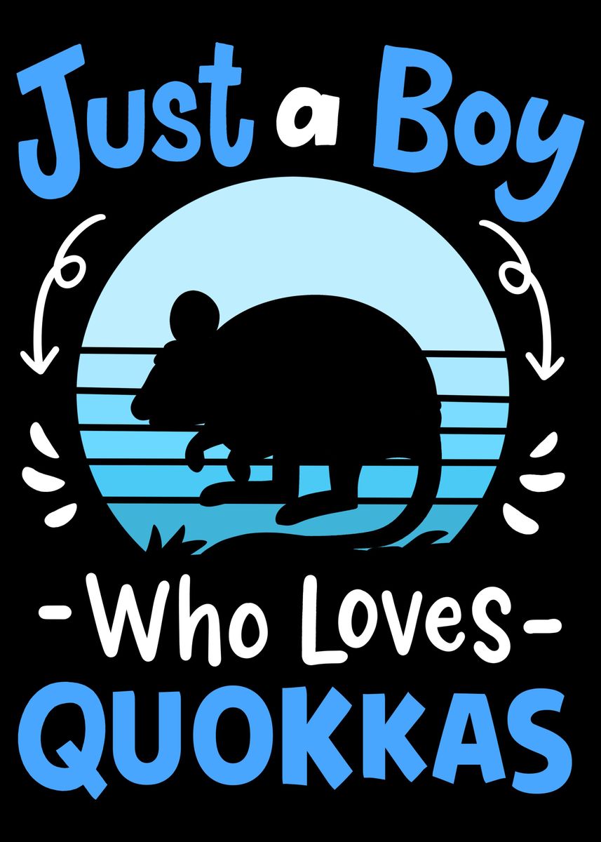 'Quokkas Quokka Lover Retro' Poster, picture, metal print, paint by ...