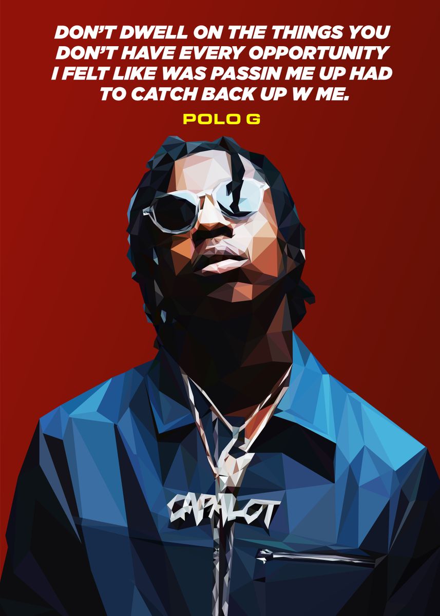 'The Rapper Polo' Poster, picture, metal print, paint by Lowpoly ...