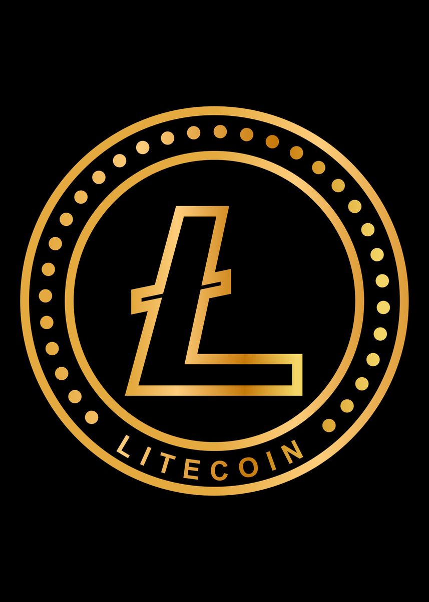 'Litecoin Gold Symbol' Poster by Max Ronn | Displate