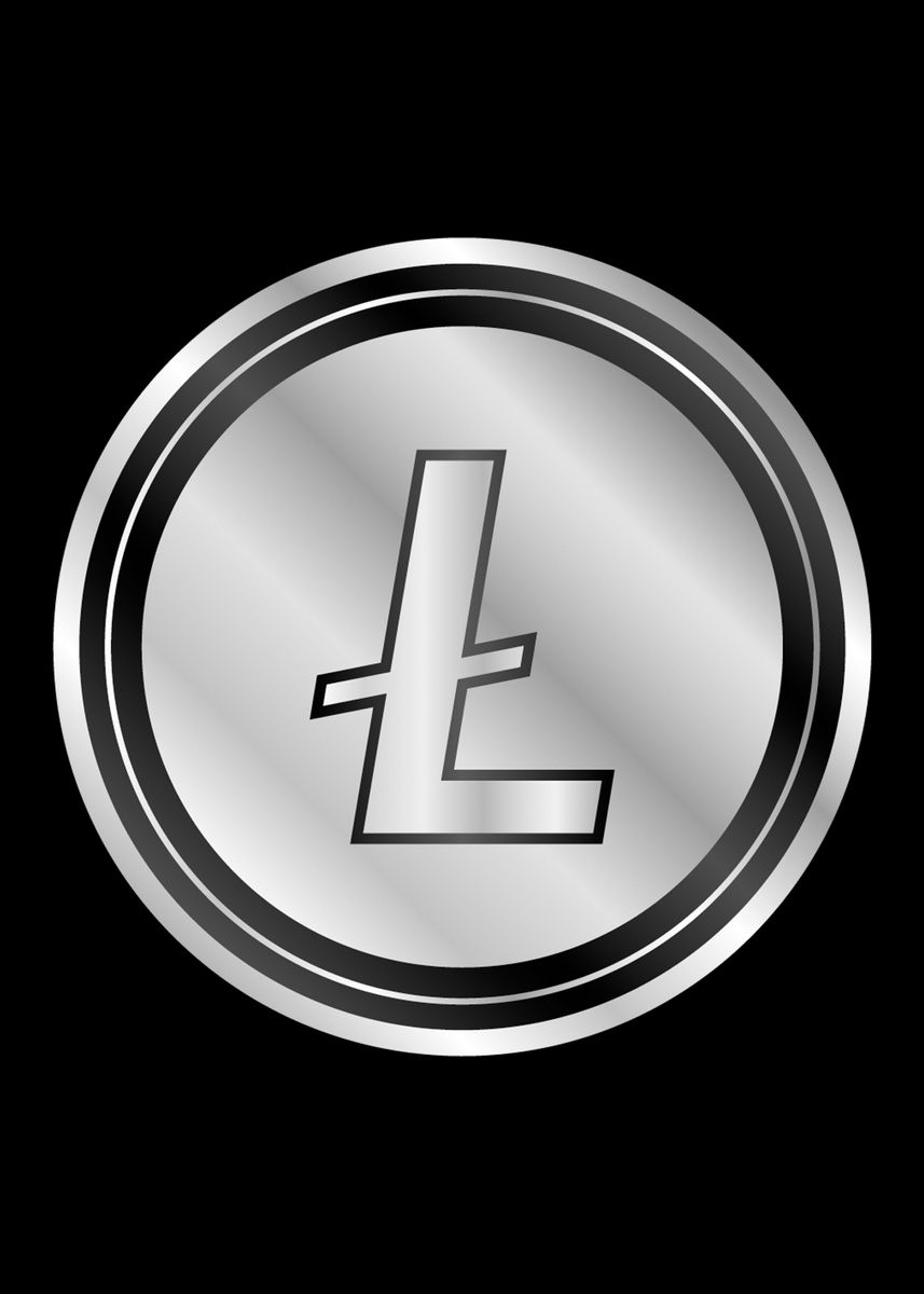 'Litecoin Symbol ' Poster, picture, metal print, paint by Max Ronn ...