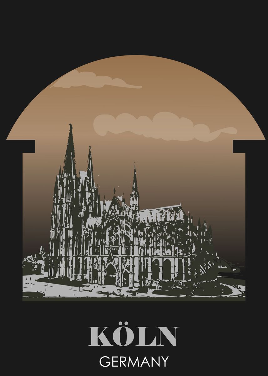 'Koln ' Poster, picture, metal print, paint by Art Creative | Displate