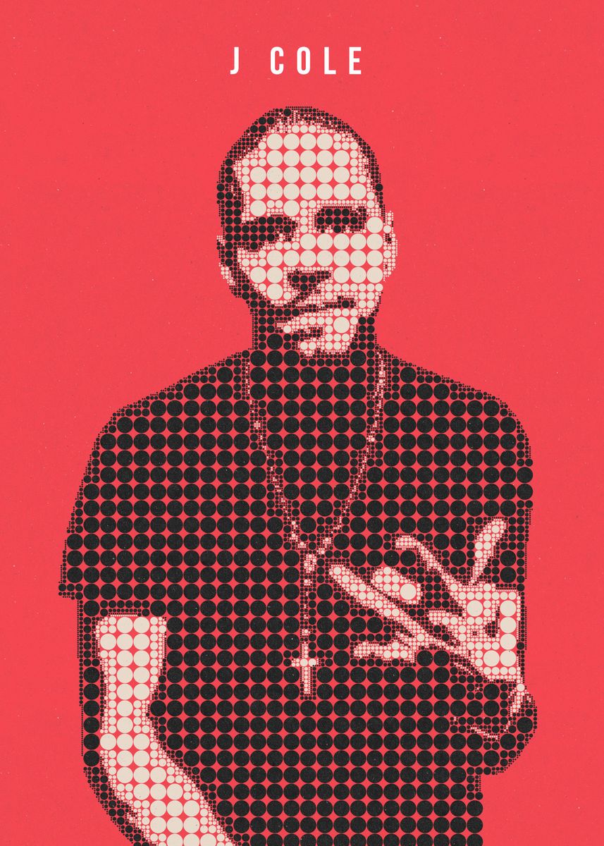 'j cole' Poster, picture, metal print, paint by Bestselling cool ...