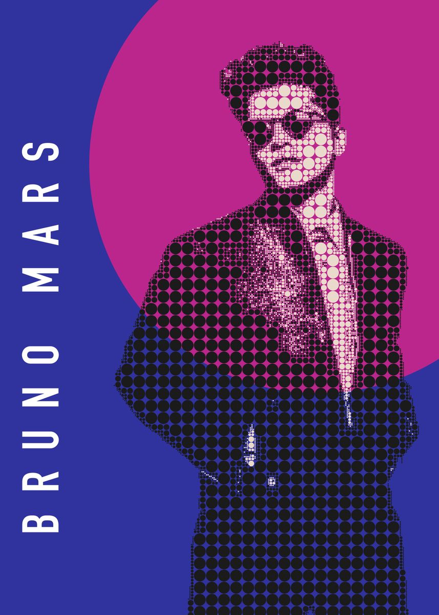 'BRUNO MARS' Poster, picture, metal print, paint by Bestselling Music ...