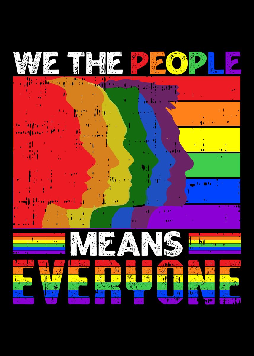 'Gay Pride Gays LGBTQ Flag' Poster by Hexor | Displate