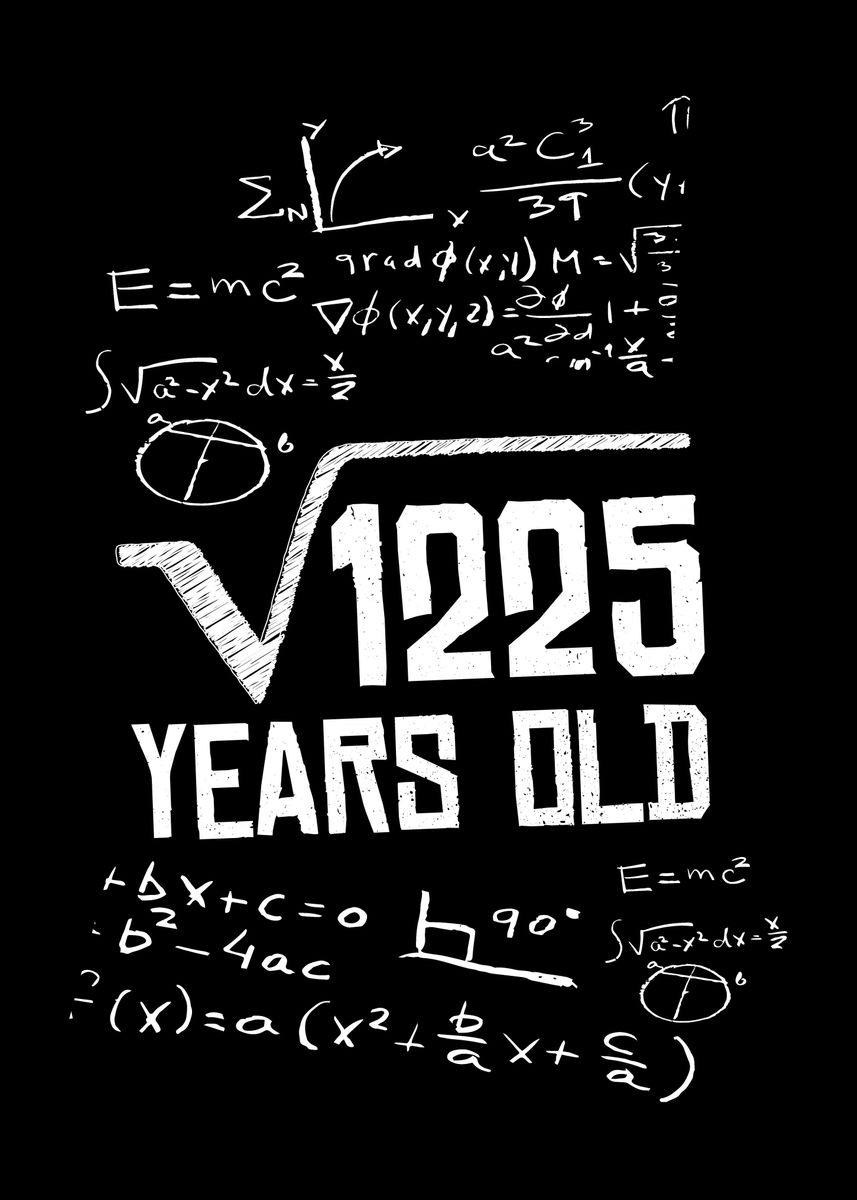 '1225 Years Old Root 35th' Poster, picture, metal print, paint by ...