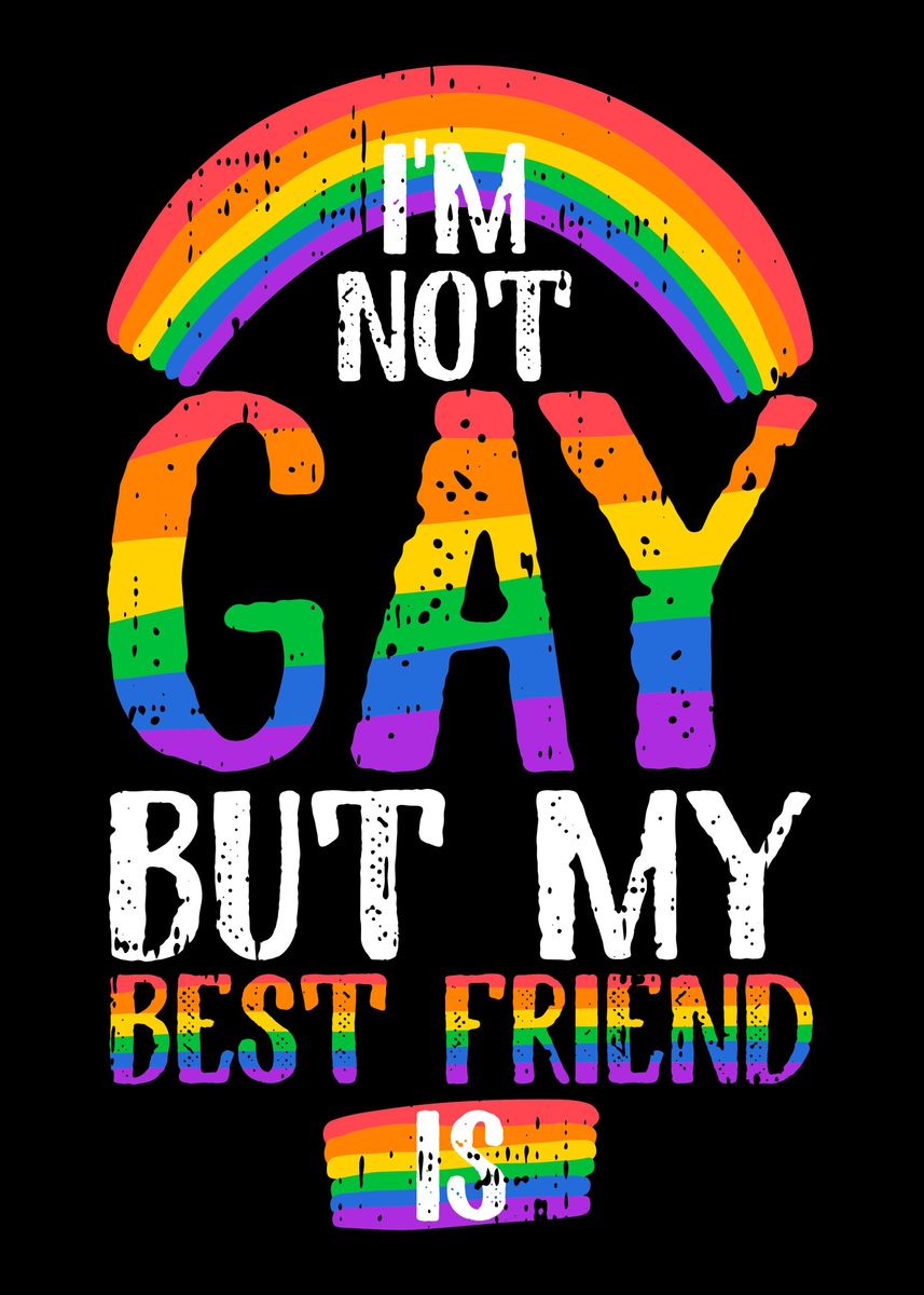 'Gay Pride Gays LGBTQ Flag' Poster by Hexor | Displate