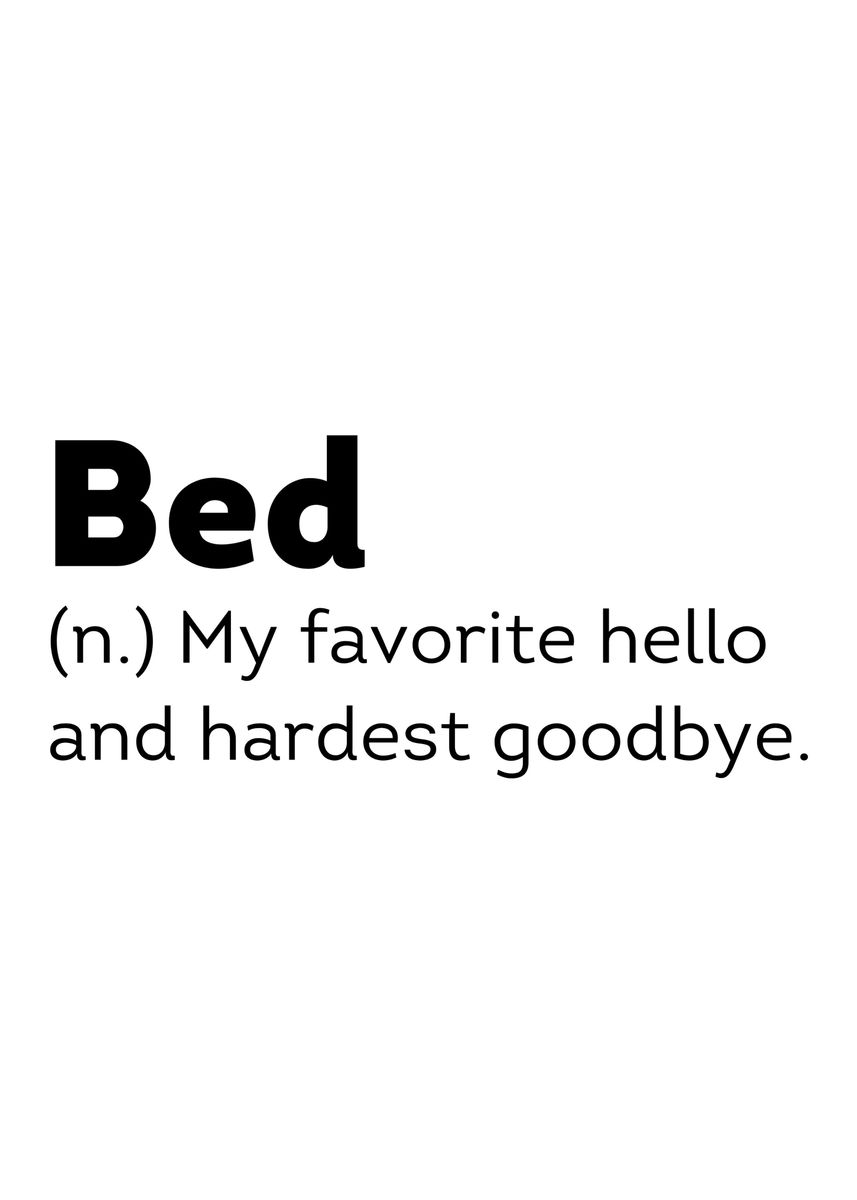 'bed' Poster by teehowa timlset | Displate