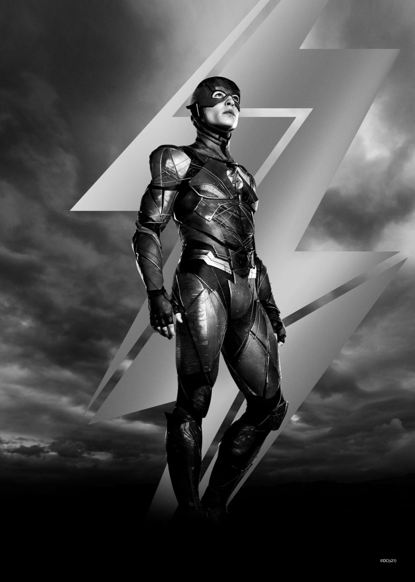 'Flash' Poster, picture, metal print, paint by DC Comics | Displate