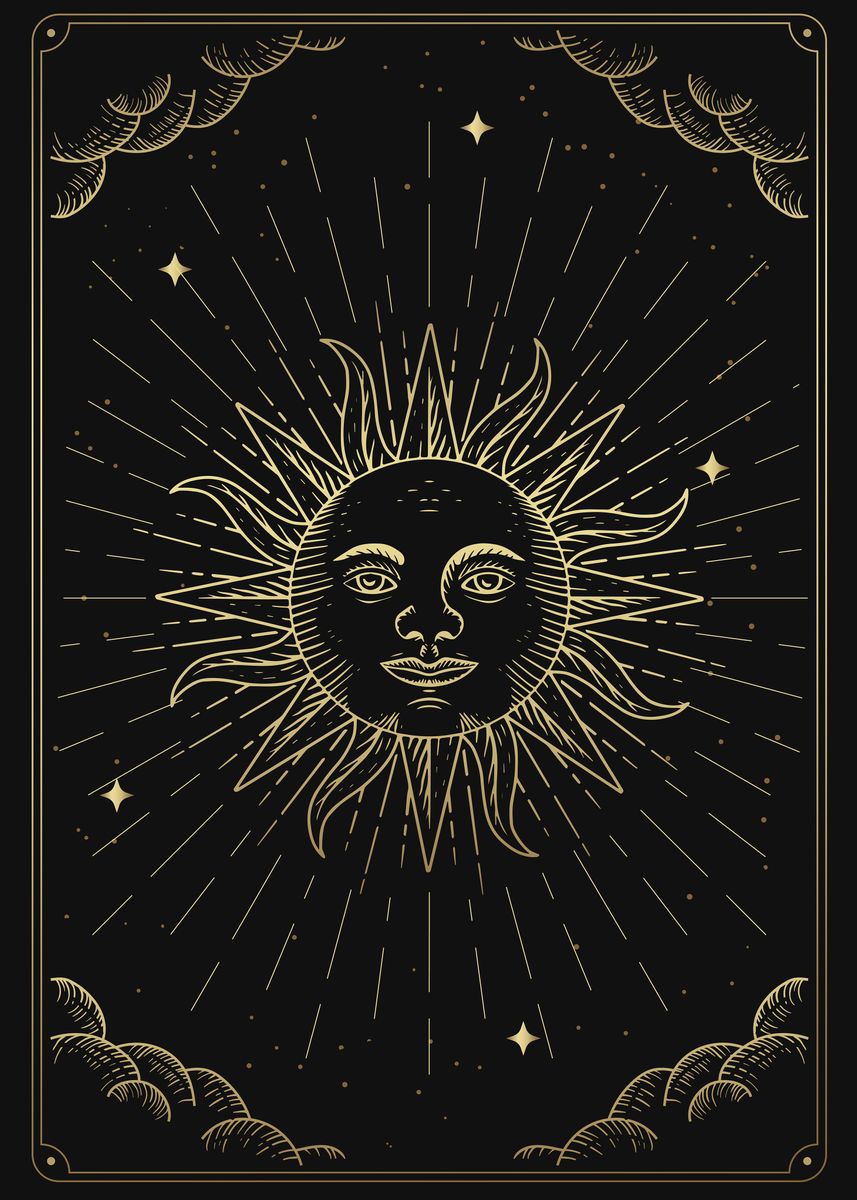 'Sun symbol of strength' Poster, picture, metal print, paint by Michael ...