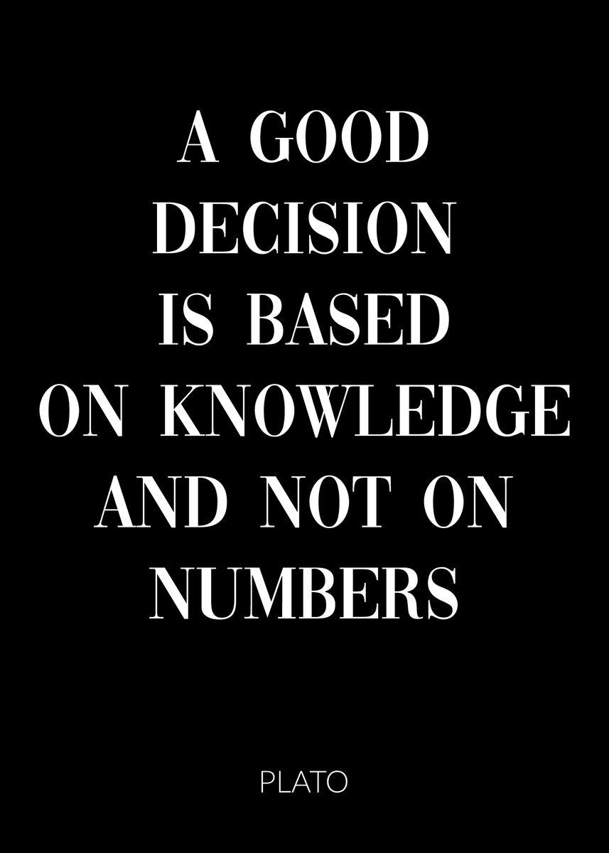 'Plato Quote' Poster by dkDesign | Displate