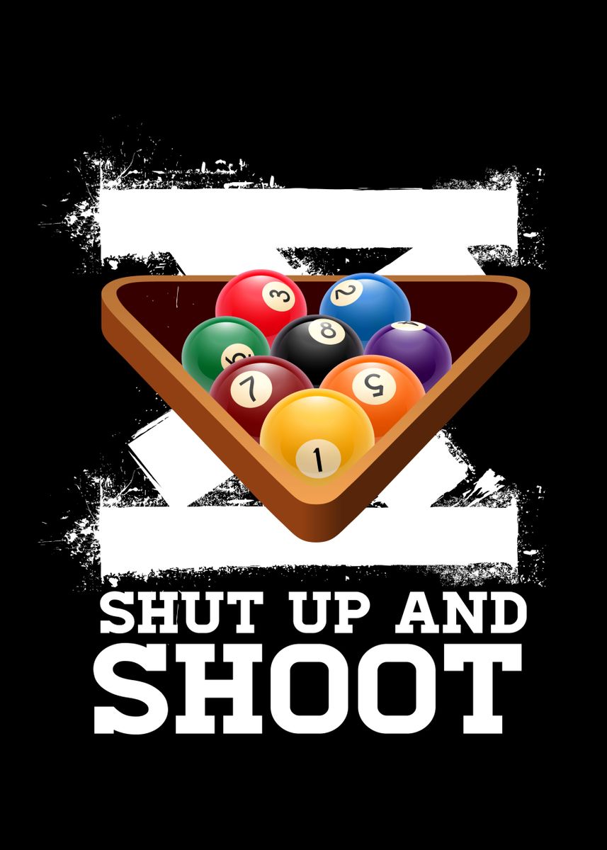 'Shut Up And Shoot' Poster, picture, metal print, paint by Mooon | Displate