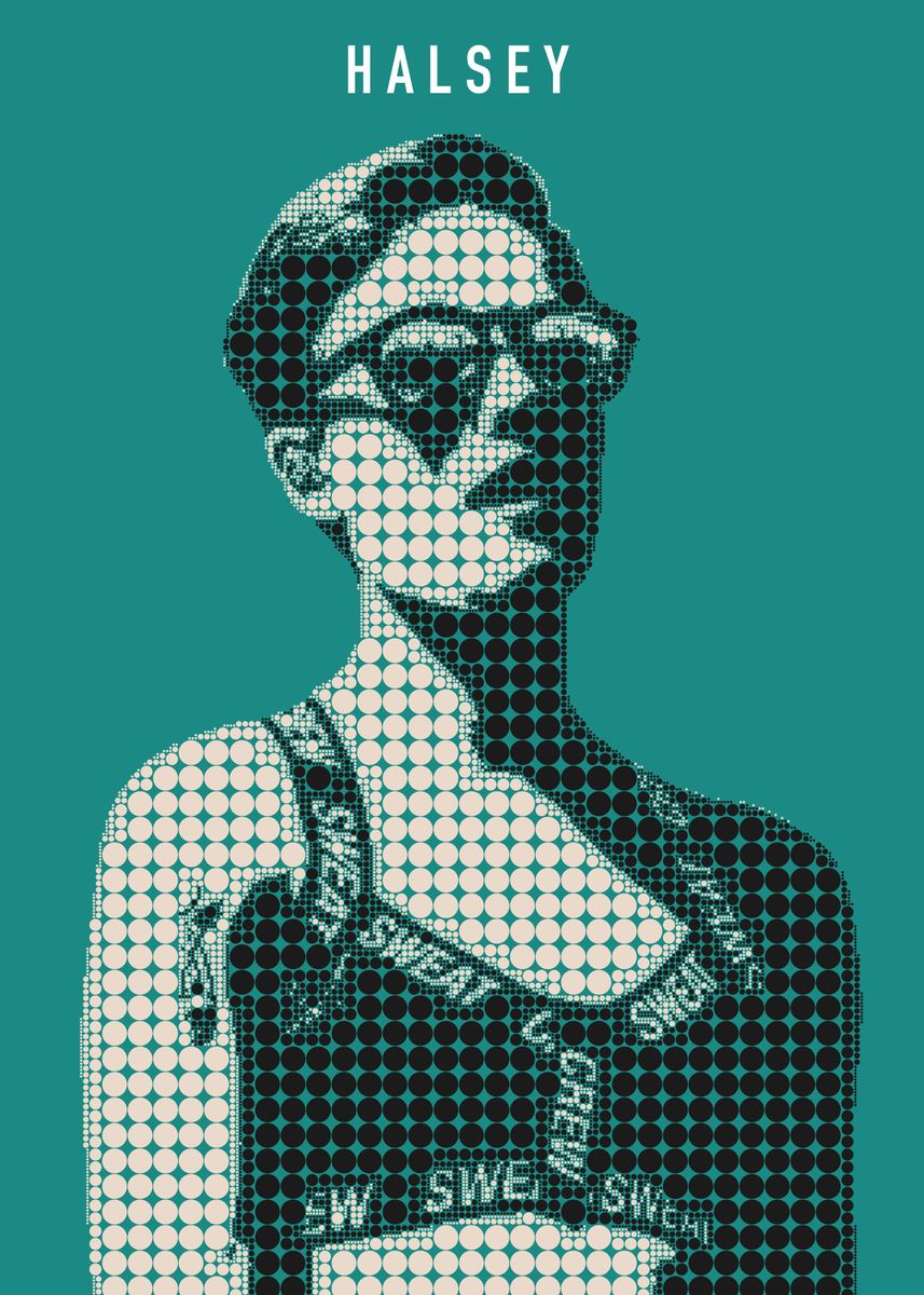 'Halsey' Poster by Bestselling Music Posters | Displate