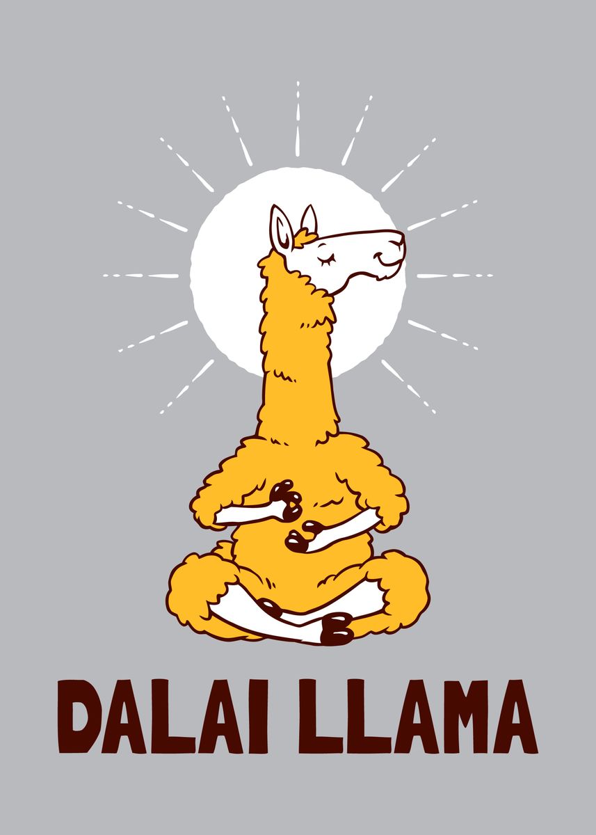 'Dalai Llama' Poster by Yipptee | Displate