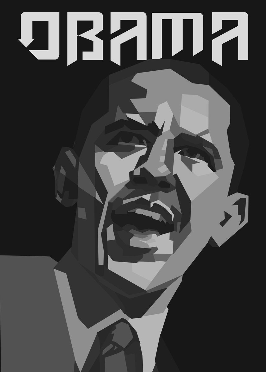 'obama Republican' Poster, picture, metal print, paint by Mshel Tyan ...