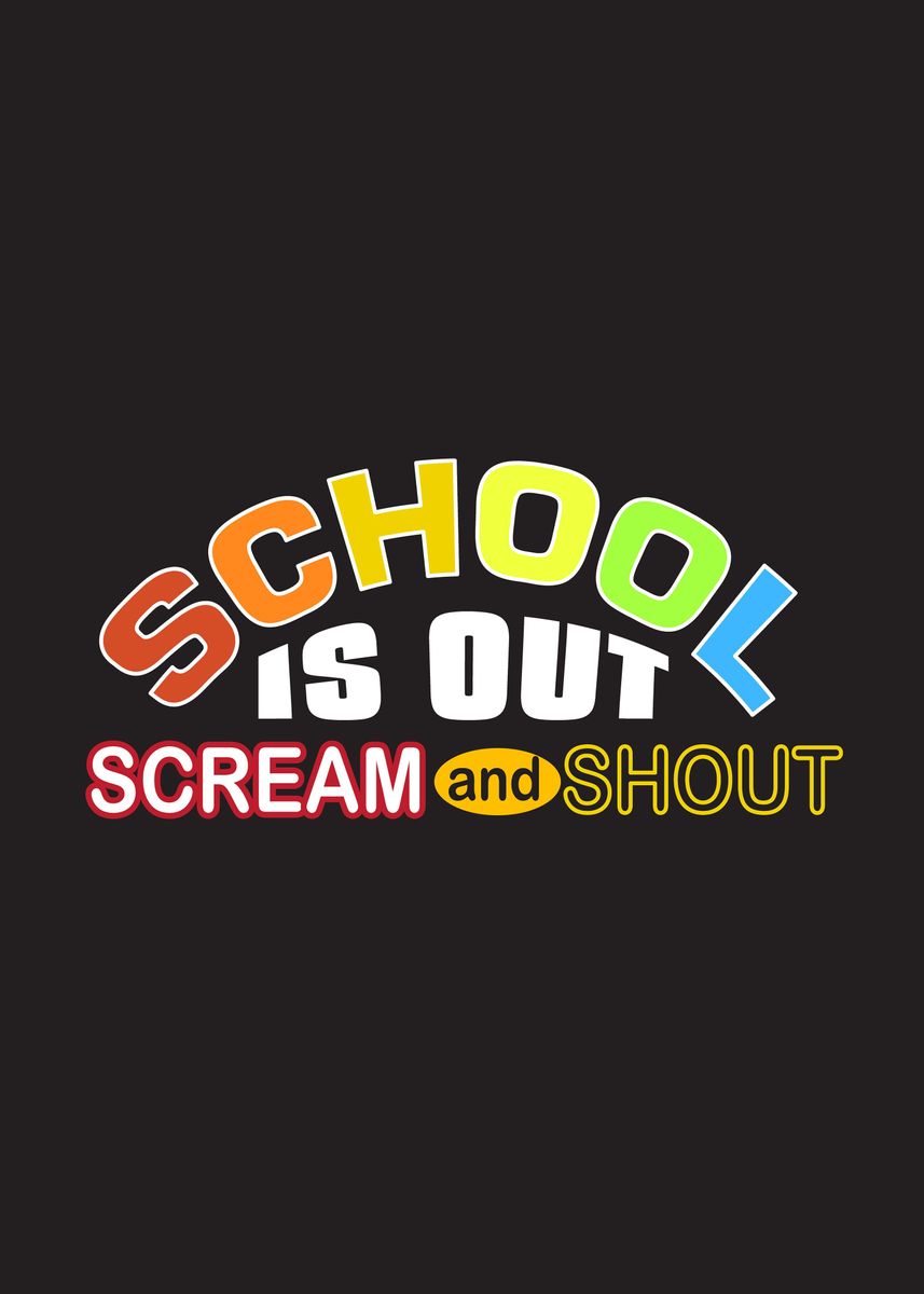 'Scream School' Poster, picture, metal print, paint by Beone Digital ...
