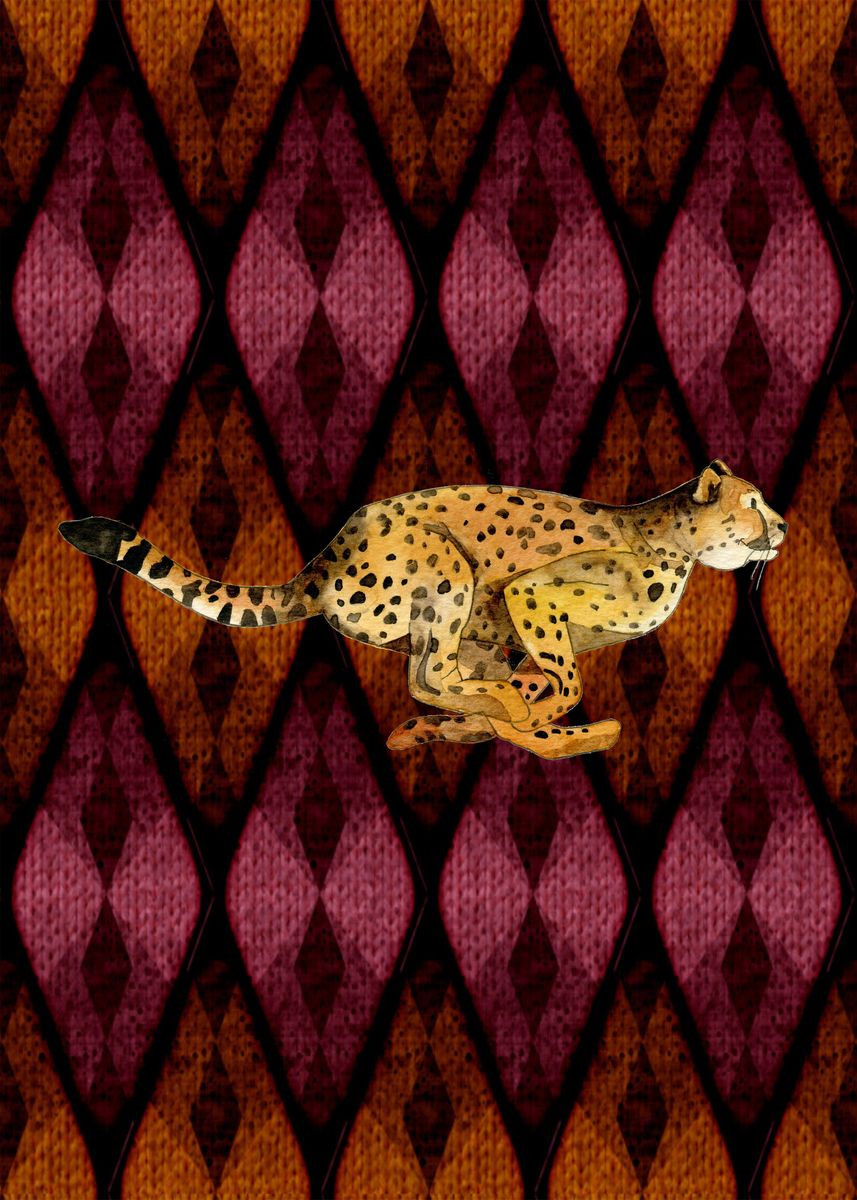 'Cheetah poster' Poster by Anna Bednarczyk | Displate