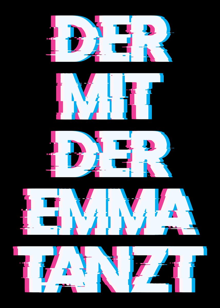 'Hardtekk German Techno' Poster by Sebastian Wünsche | Displate