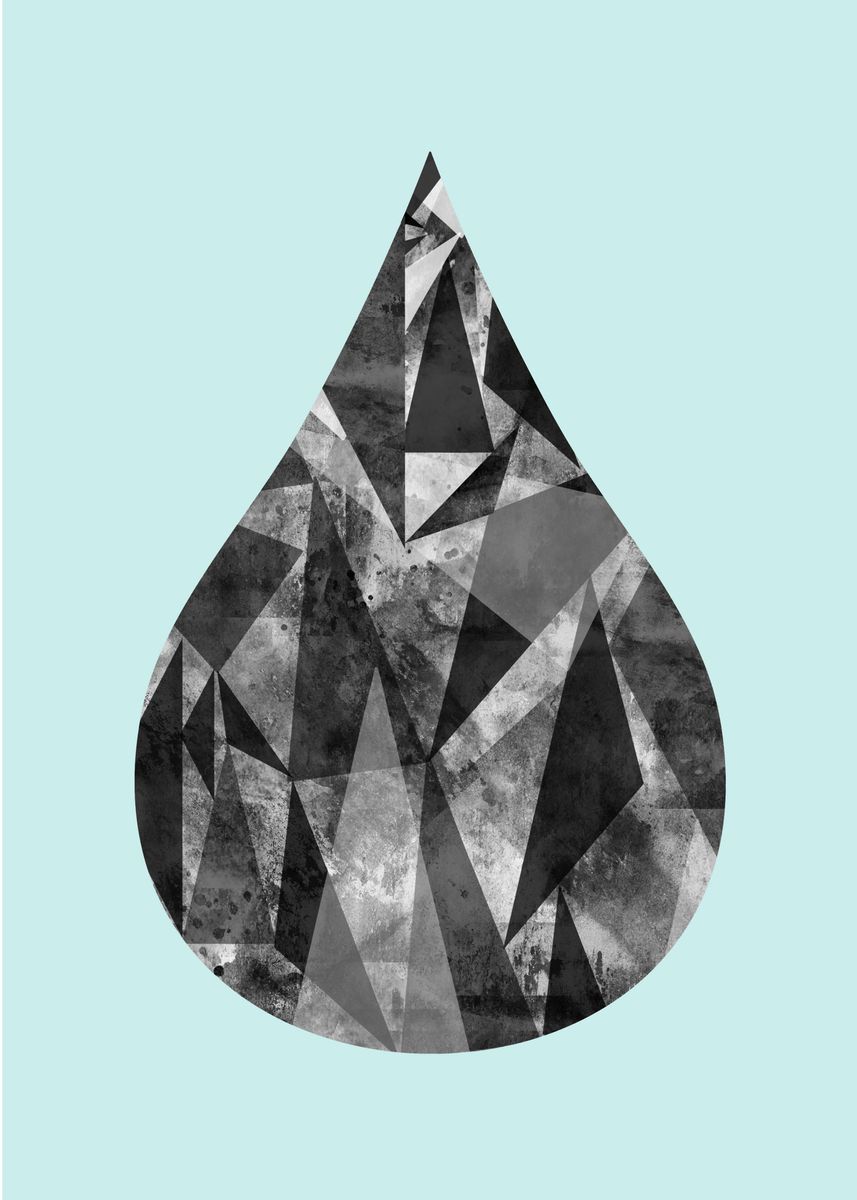 'Droplet ' Poster by RosaliasArt | Displate