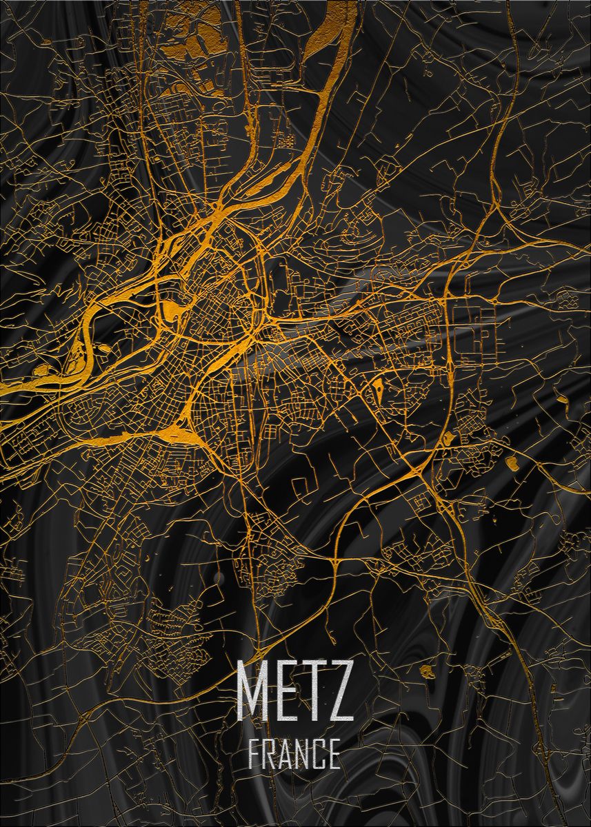 'Metz France' Poster by Coconut Sorbet | Displate