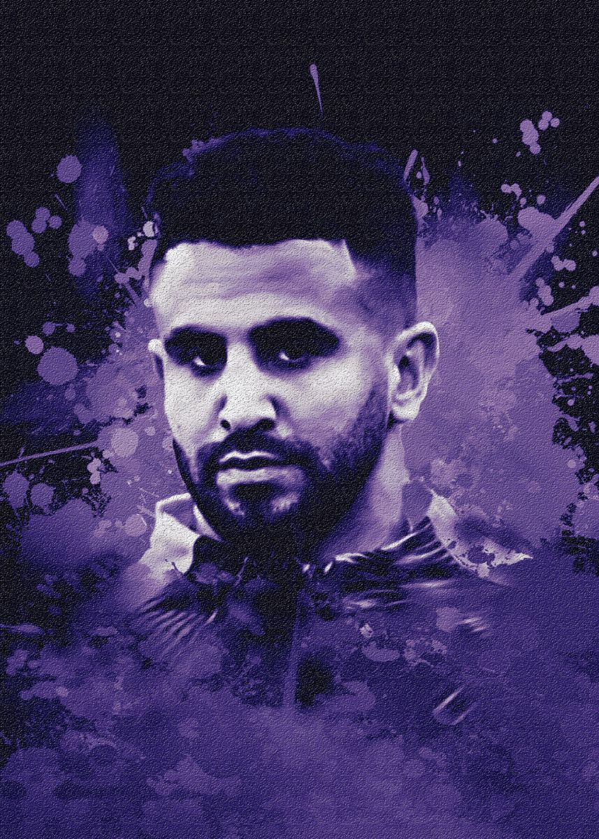 'Riyad Mahrez' Poster by Sobri Alkavie | Displate