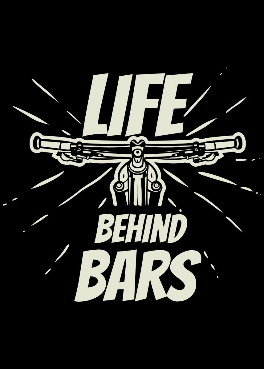 'Life Behind Bars' Poster, picture, metal print, paint by ZS C O M M E ...