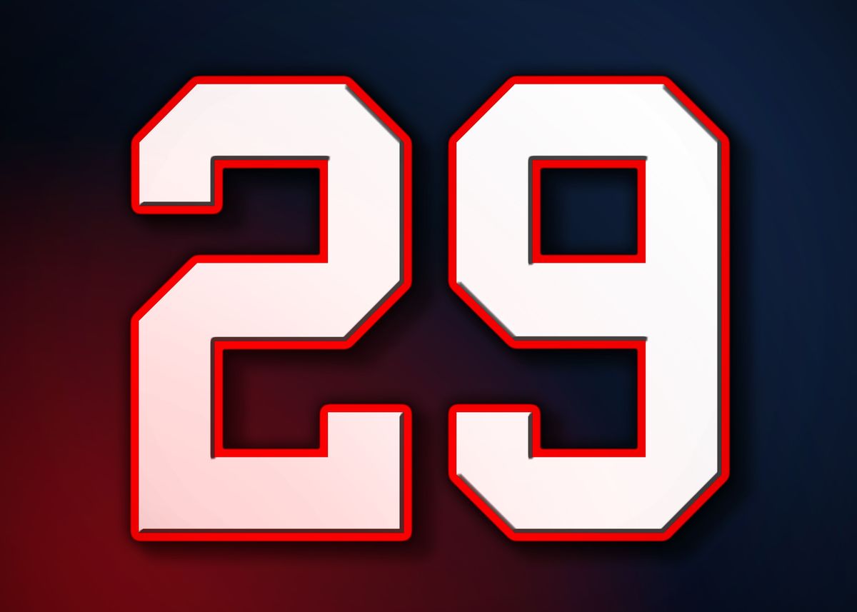 '29 Jersey Patriot Patriots' Poster by Silhouette Boss | Displate