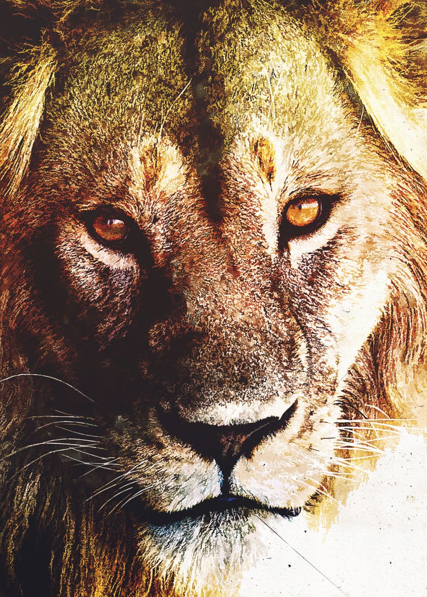 'Lion' Poster by Gigi Bgm | Displate