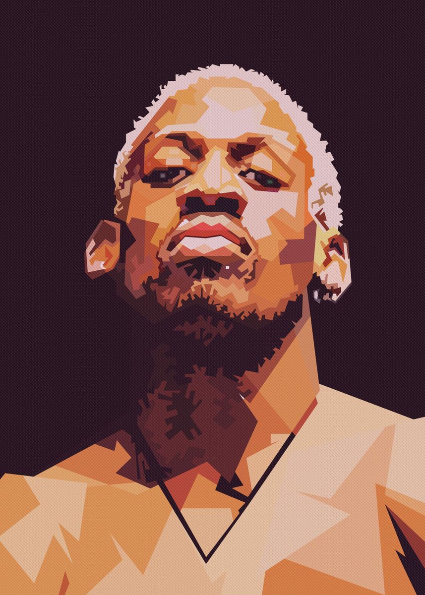 'Rodman' Poster, picture, metal print, paint by ghost art | Displate