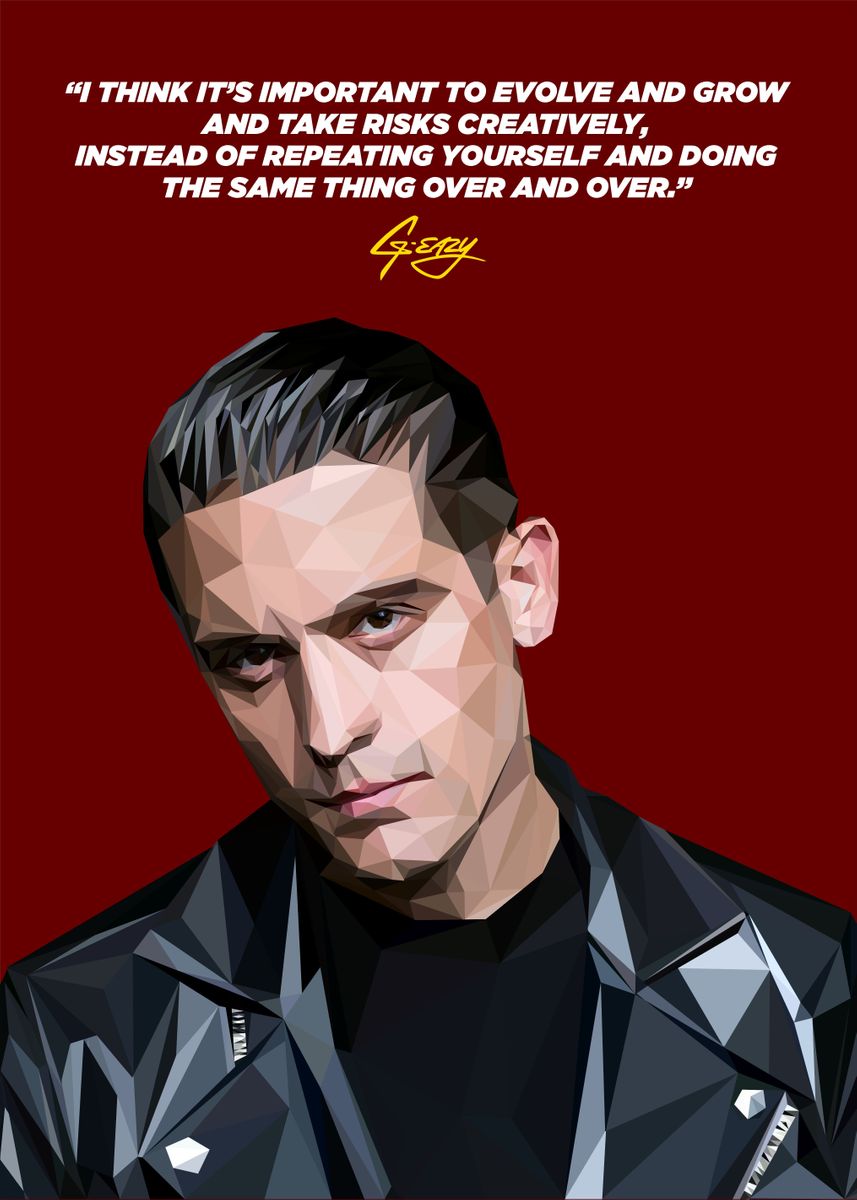'G Eazy' Poster by Lowpoly Posters | Displate
