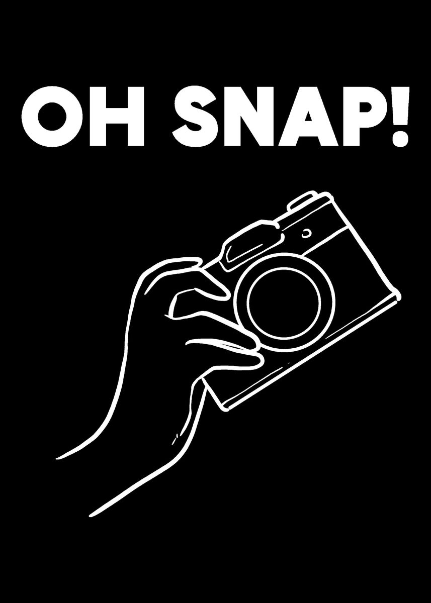 'Oh Snap Journalist or Blo' Poster, picture, metal print, paint by ...