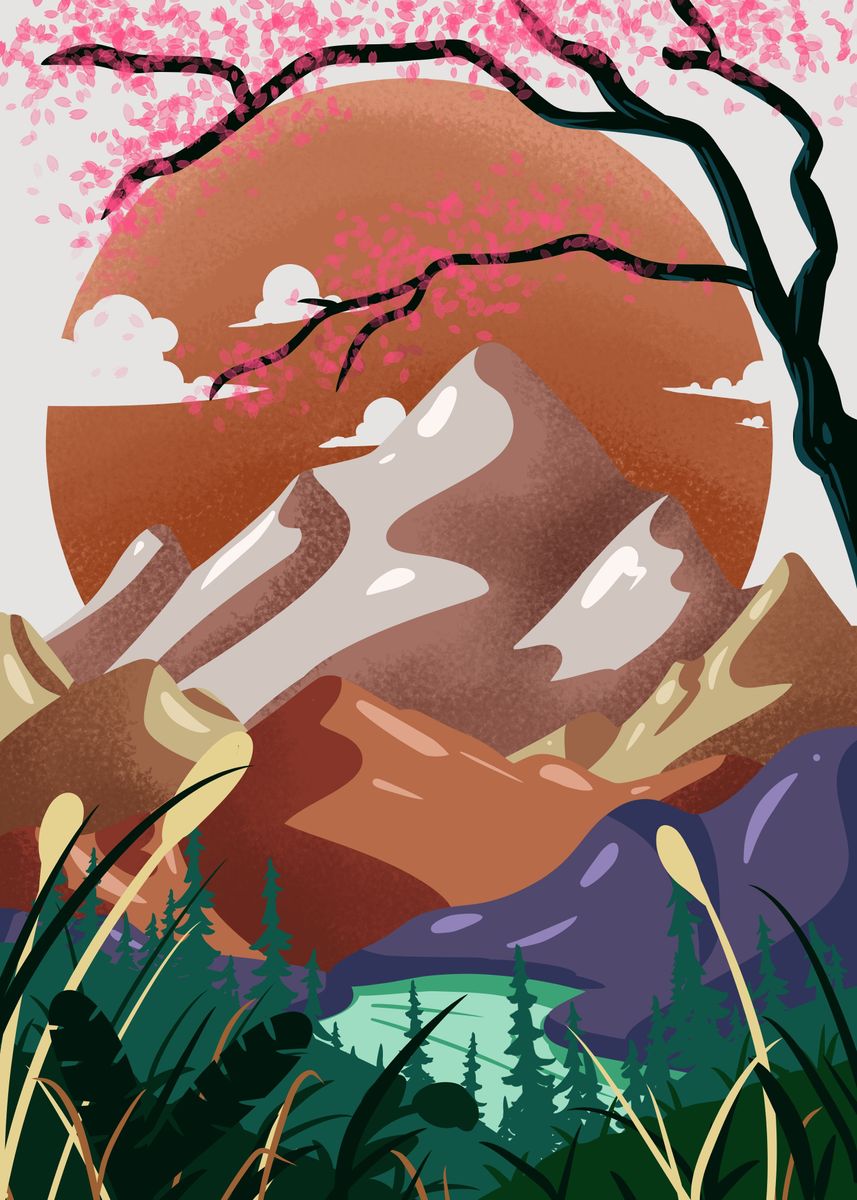 'Vivid Sunset' Poster, picture, metal print, paint by Heuscartist ...