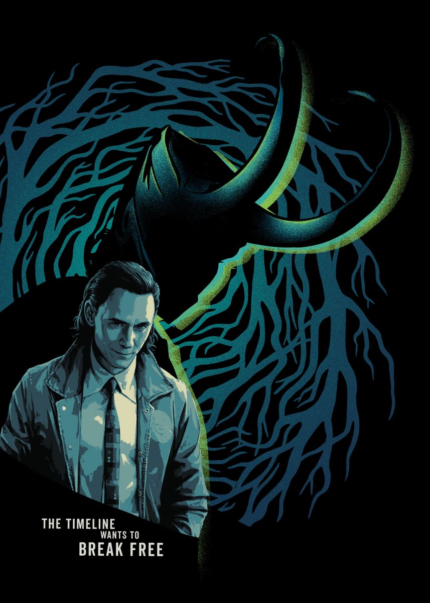 'The Timeline Wants to Break Free' Poster, picture, metal print, paint ...