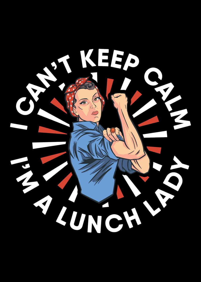 'Lunch Lady' Poster, picture, metal print, paint by CrazySquirrel ...