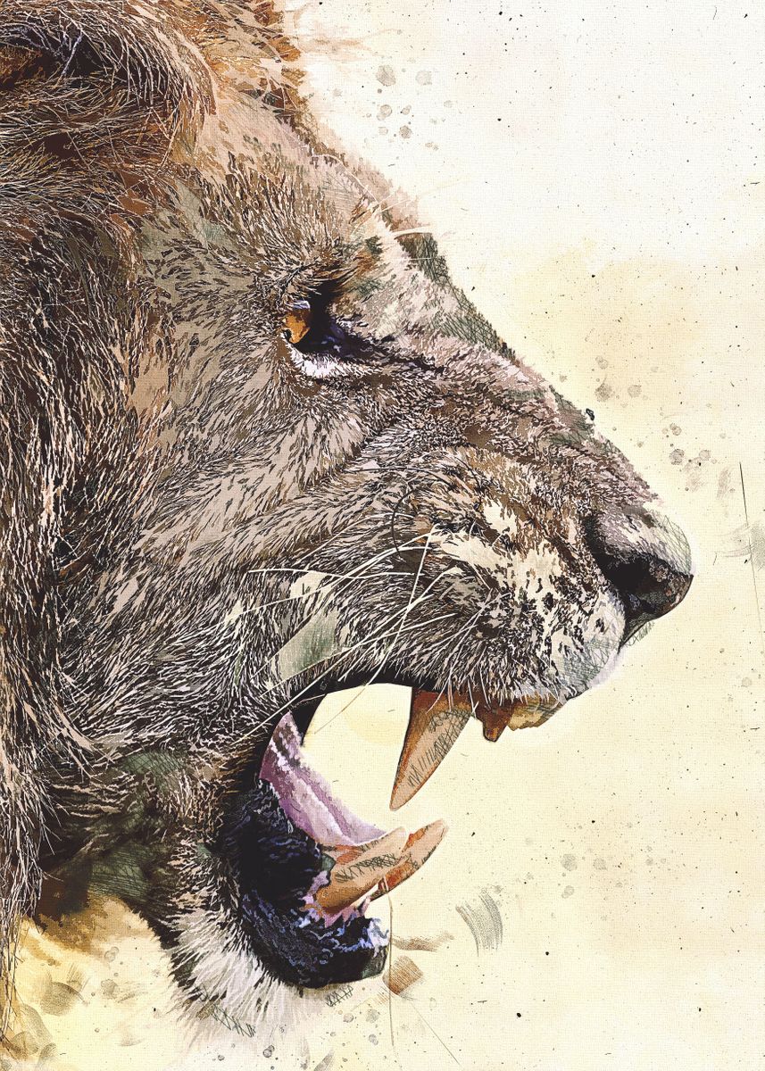 'Lion' Poster by Gigi Bgm | Displate