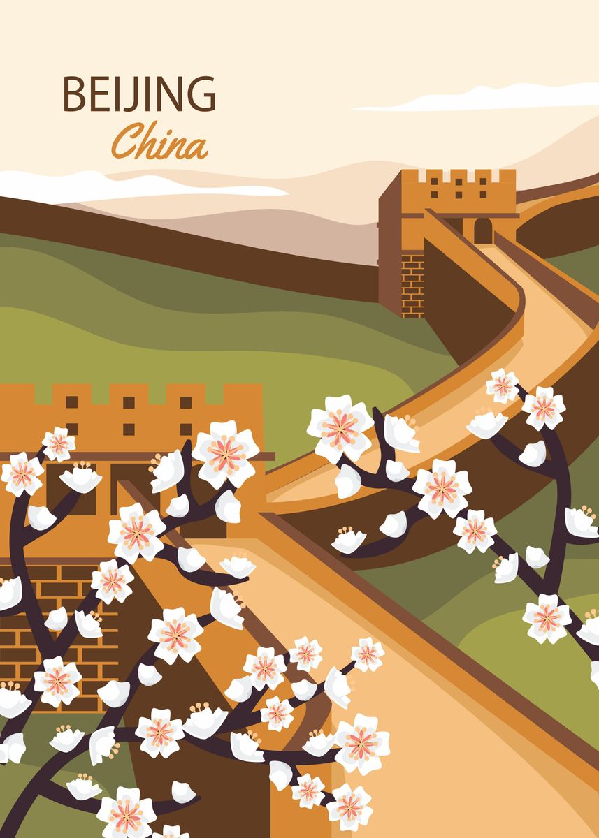 'Bejing china' Poster, picture, metal print, paint by Paul C. Lane ...