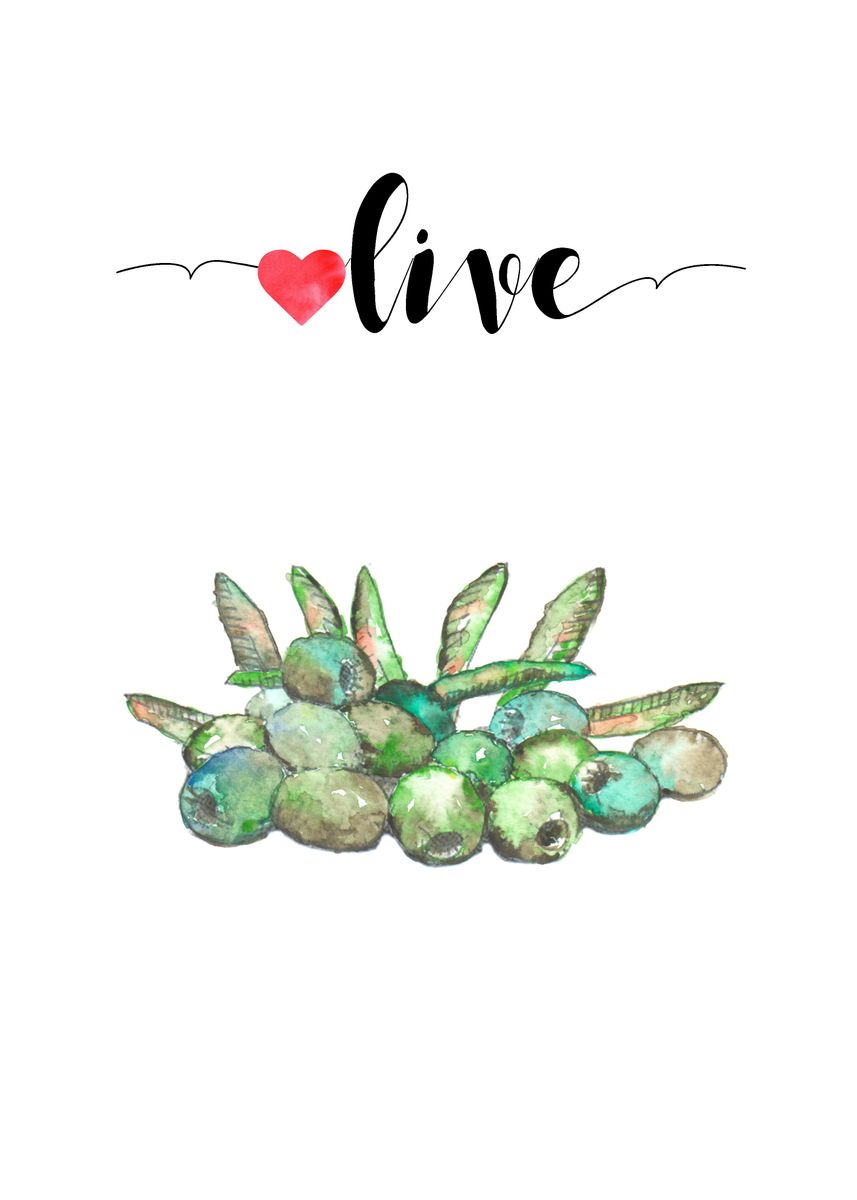 'Olive ' Poster by RosaliasArt | Displate