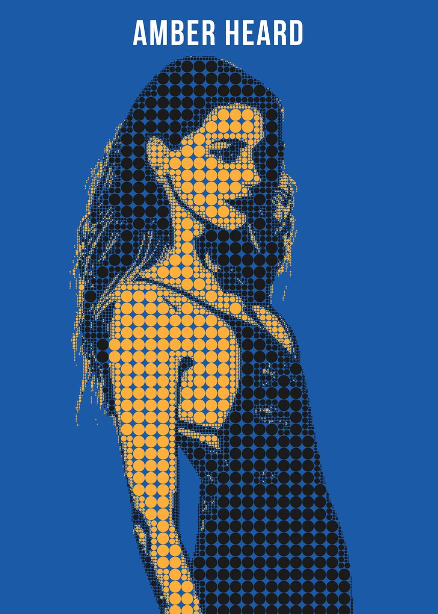 'amber heard' Poster, picture, metal print, paint by Trending Awesome ...