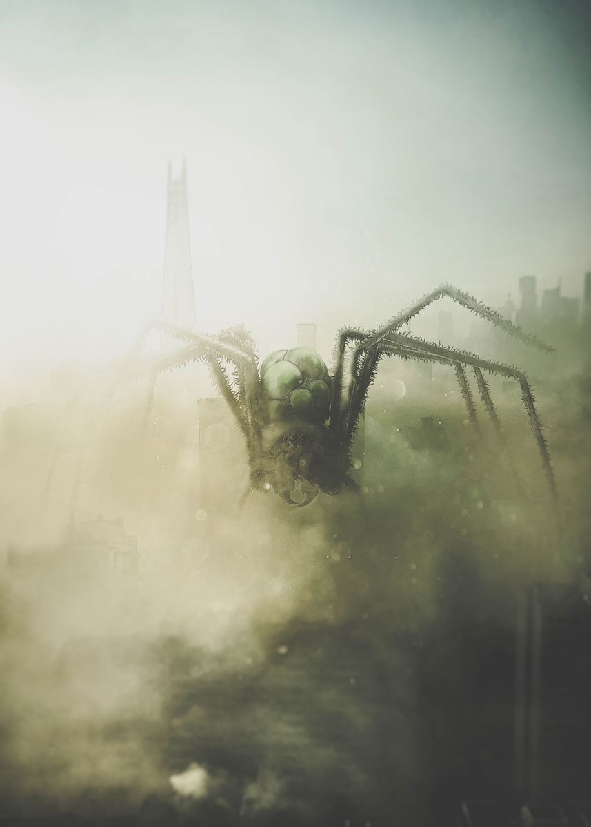 'Storming Invasion Spider' Poster, picture, metal print, paint by Imad ...