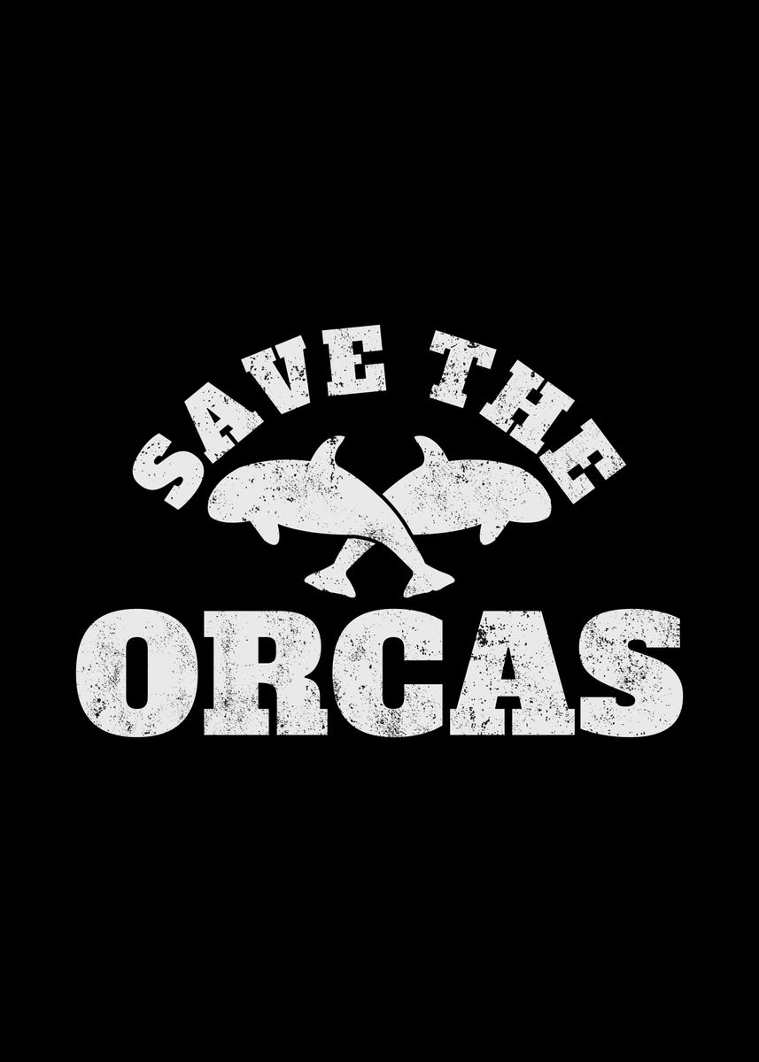 'Orcas Marine Biologist' Poster, picture, metal print, paint by Mealla ...