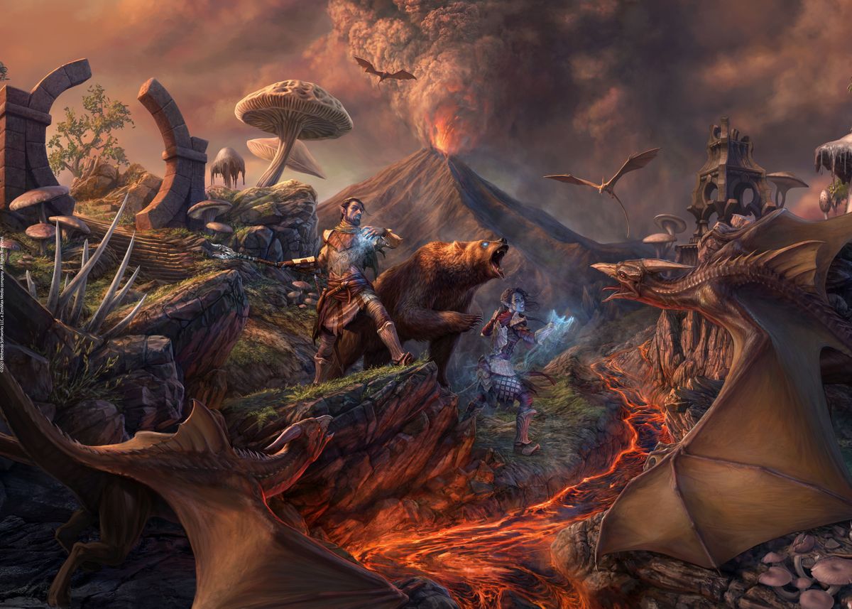 'Morrowind Warriors' Poster by The Elder Scrolls | Displate