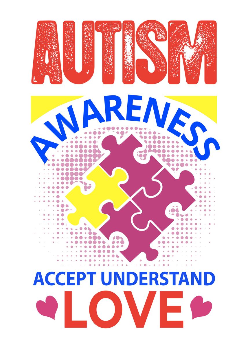 'AUTISM AWARENESS' Poster, picture, metal print, paint by Neon Moon ...